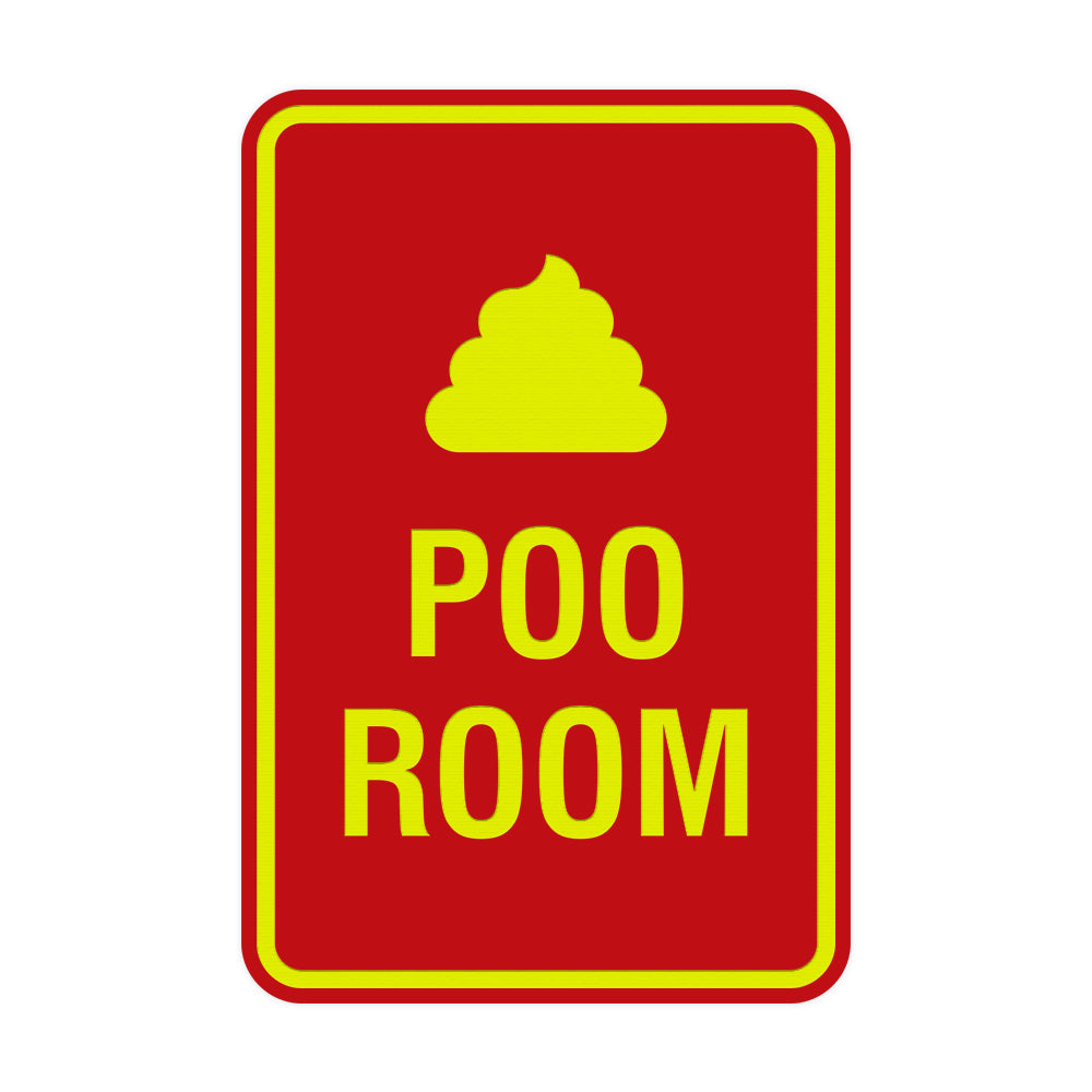 Portrait Round Poo Room Sign – Pacific Sign and Stamp