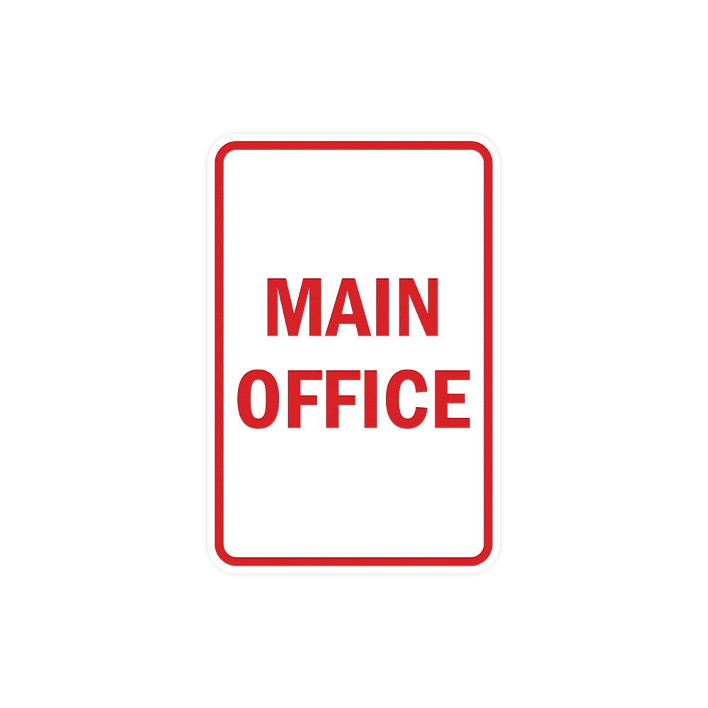 Portrait Round Main Office Sign – Pacific Sign and Stamp