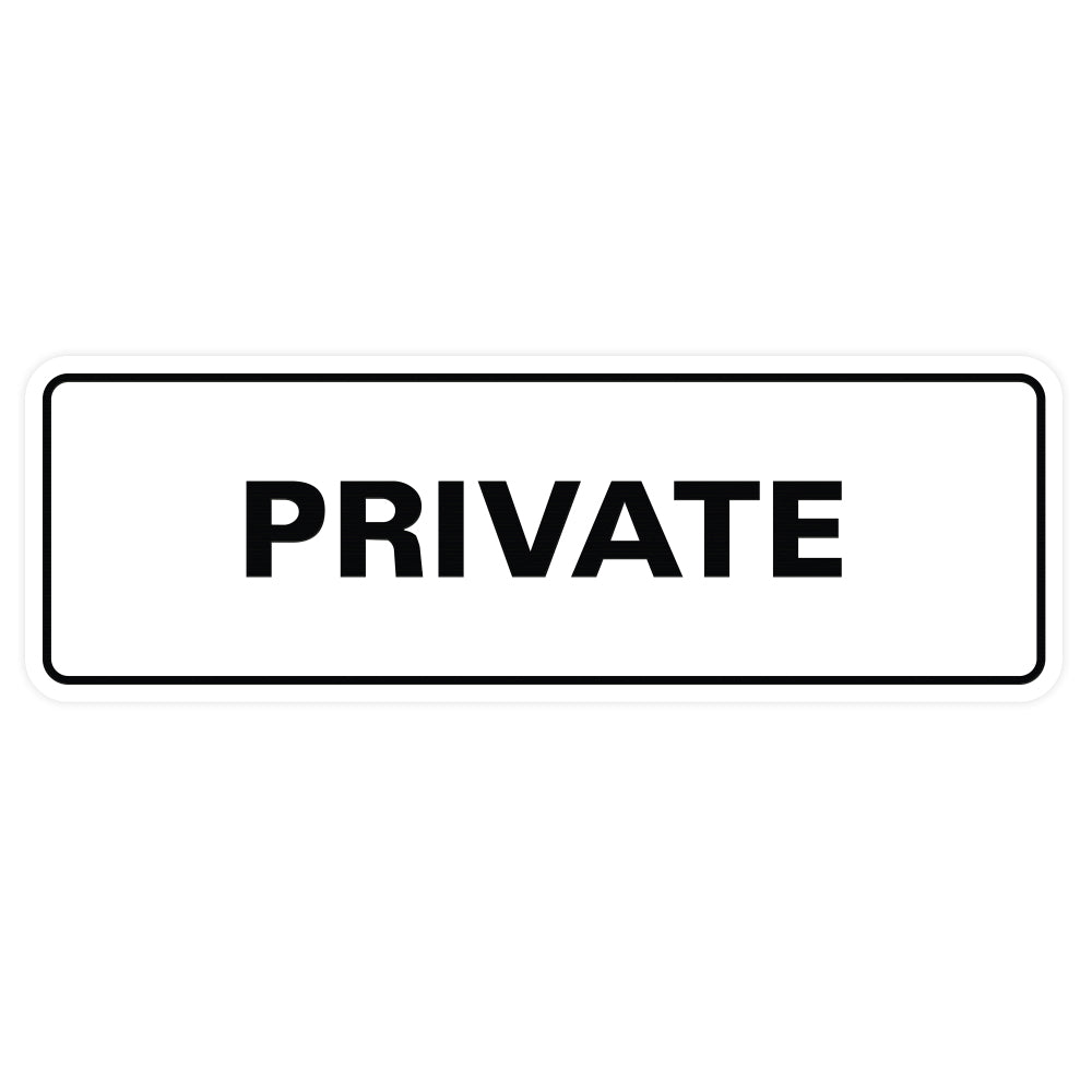 Standard Private Sign – Pacific Sign and Stamp