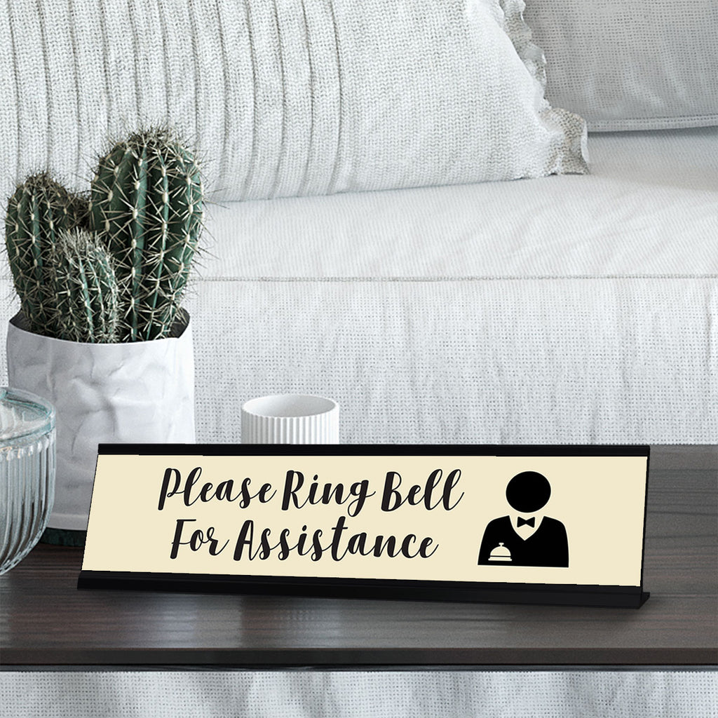 Please Ring Bell For Assistance, Standard Desk Sign (2 x 8") – Pacific ...