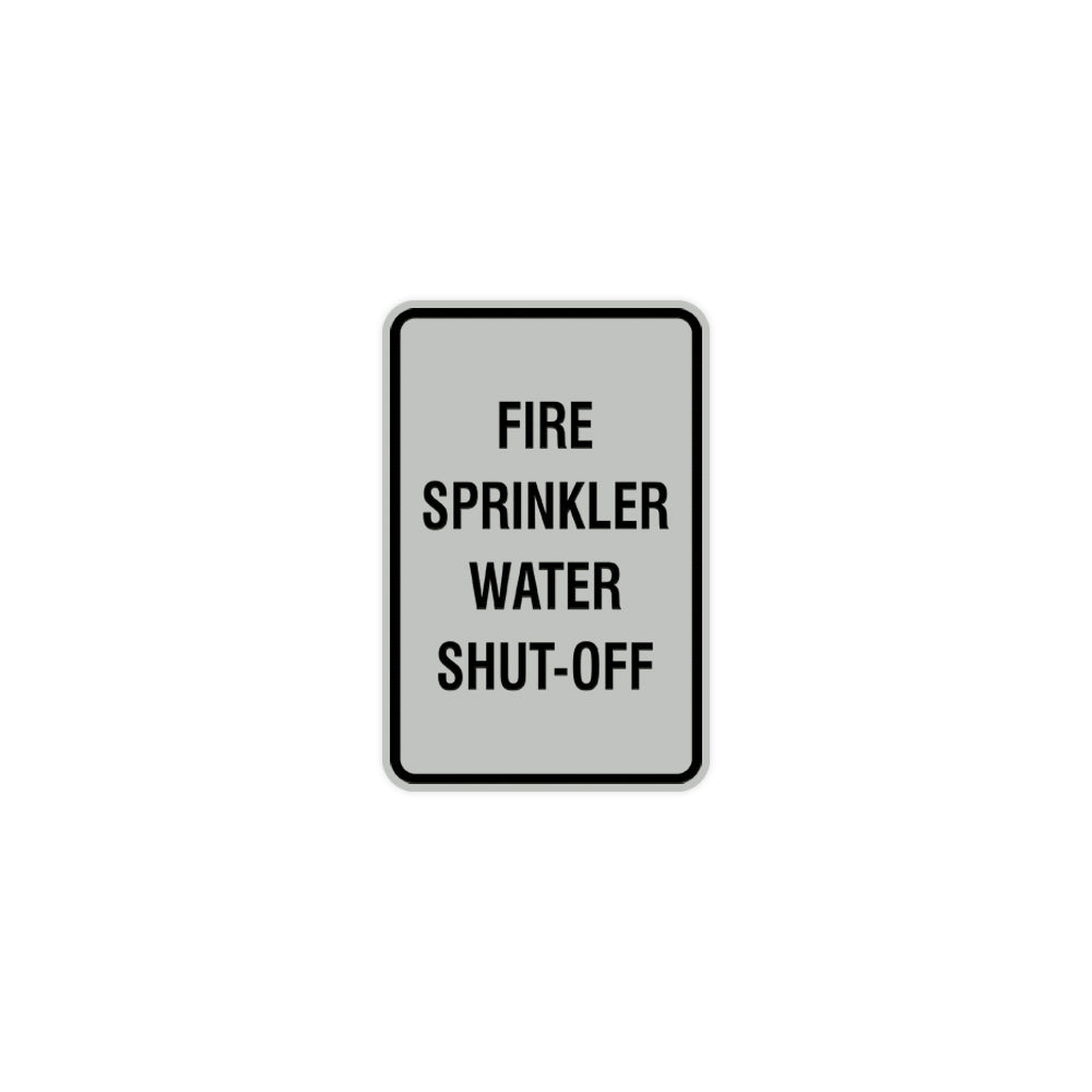 Portrait Round Fire Sprinkler Water Shut-Off Sign – Pacific Sign and Stamp