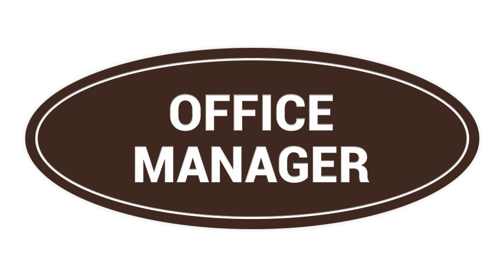 Signs ByLITA Oval Office Manager Sign – Pacific Sign and Stamp