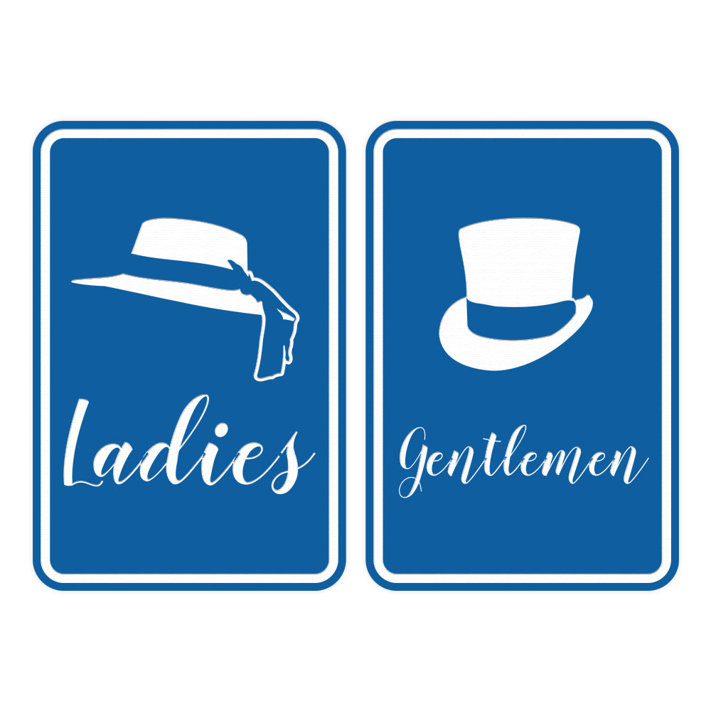 Portrait Round Ladies And Gentlemen Sign Set – Pacific Sign and Stamp