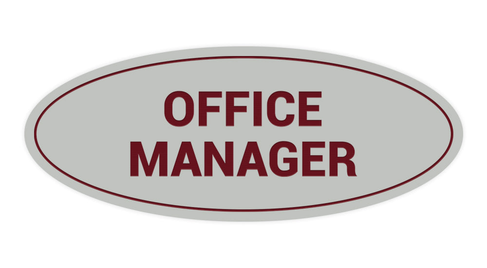Signs ByLITA Oval Office Manager Sign – Pacific Sign and Stamp