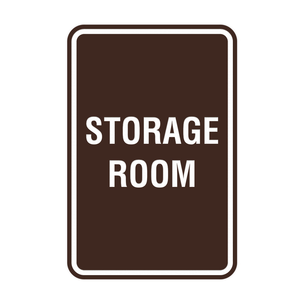 Portrait Round Storage Room Sign – Pacific Sign and Stamp