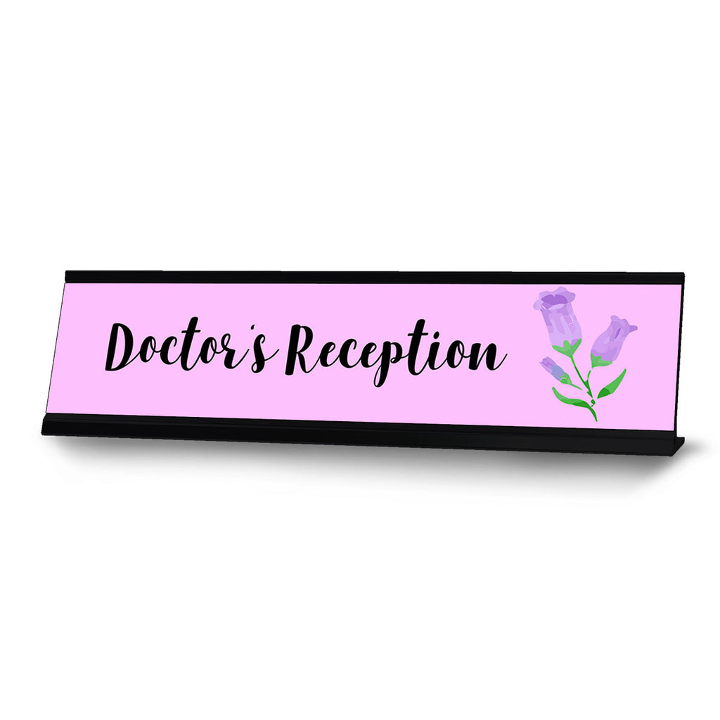 Doctor's Reception Desk Sign 2 x 8 – Pacific Sign and Stamp