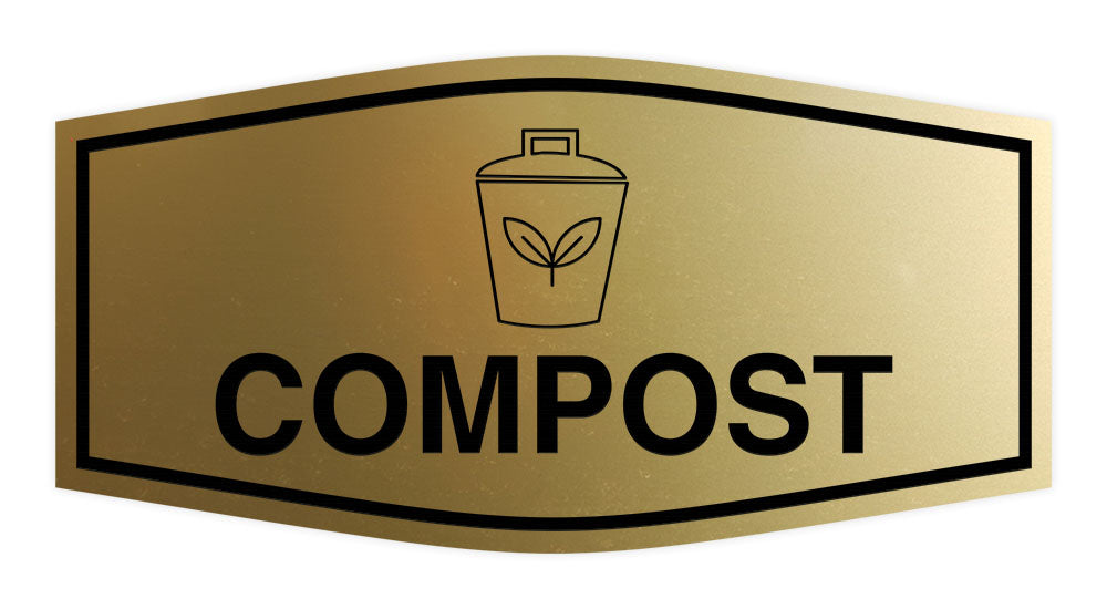 Fancy Compost Wall or Door Sign – Pacific Sign and Stamp