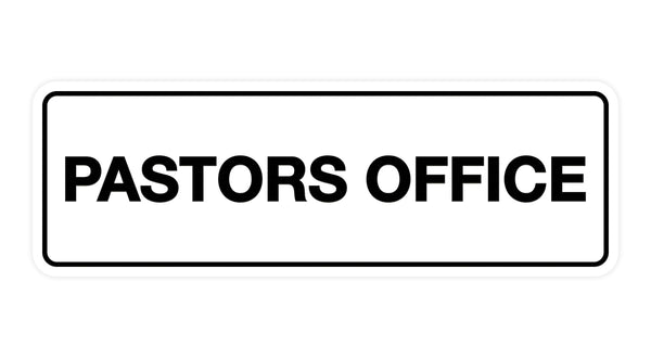 Signs ByLITA Standard Pastors Office Sign – Pacific Sign and Stamp