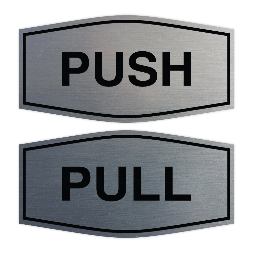 Signs ByLITA Fancy Push Pull Sign Set – Pacific Sign and Stamp