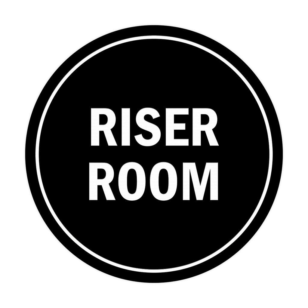Signs ByLITA Circle Riser Room Sign – Pacific Sign and Stamp