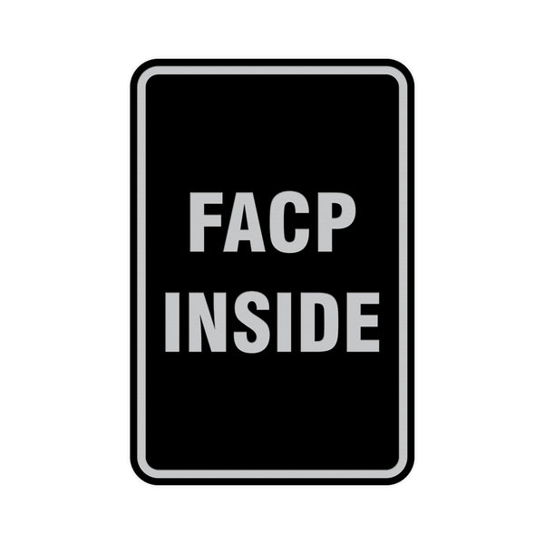 Portrait Round Facp Inside Sign – Pacific Sign and Stamp