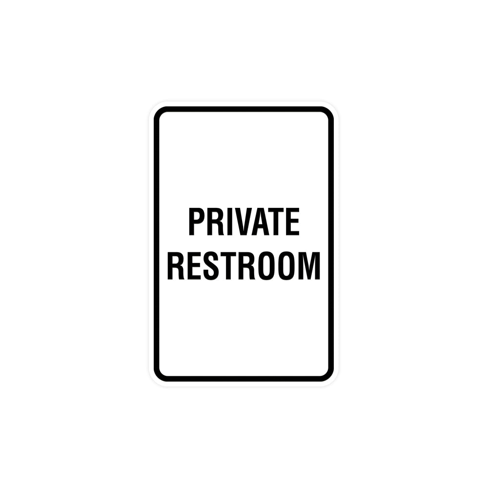 Portrait Round Private Restroom Sign – Pacific Sign and Stamp