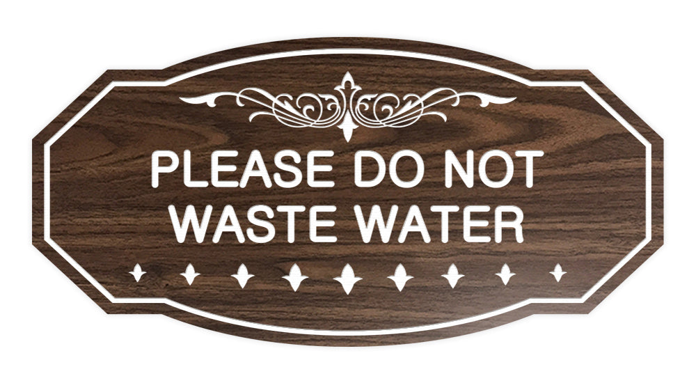 Victorian Please Do Not Waste Water Sign – Pacific Sign and Stamp