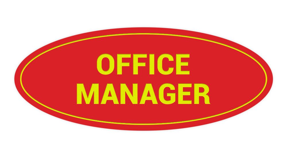 Signs ByLITA Oval Office Manager Sign – Pacific Sign and Stamp