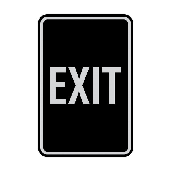 Portrait Round Exit Sign – Pacific Sign and Stamp