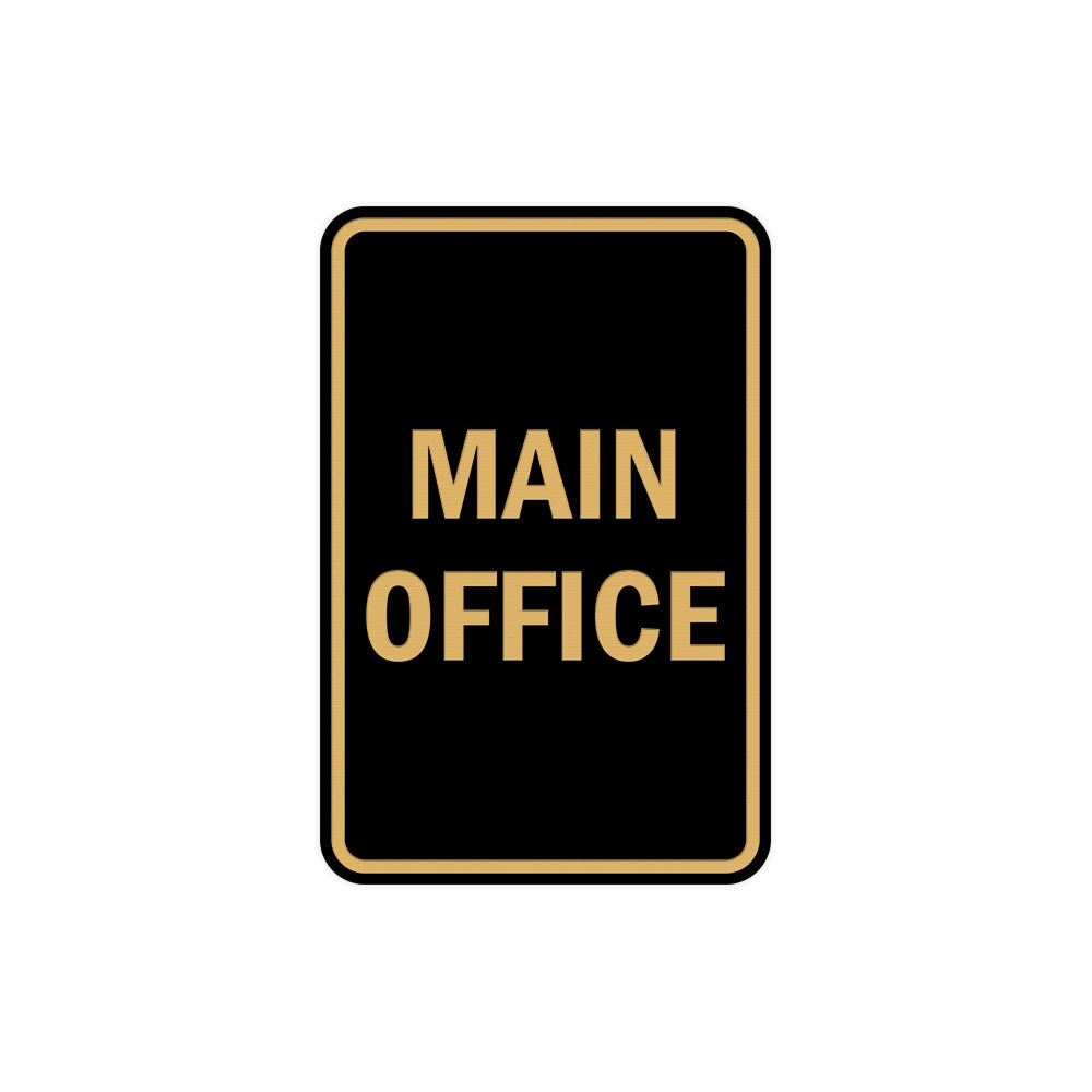 Portrait Round Main Office Sign – Pacific Sign and Stamp