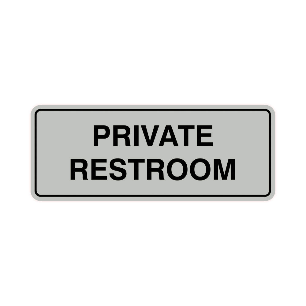 Signs ByLITA Standard Private Restroom Sign – Pacific Sign and Stamp