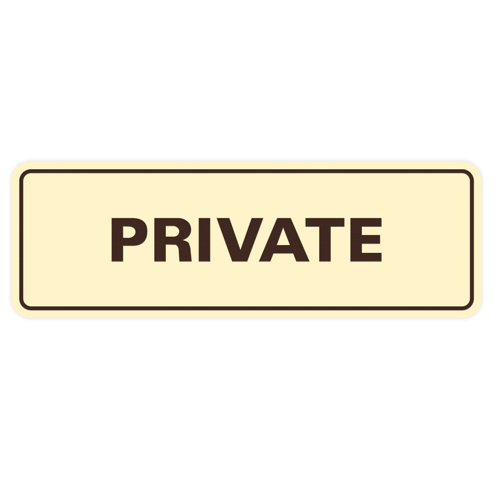 Standard Private Sign – Pacific Sign and Stamp