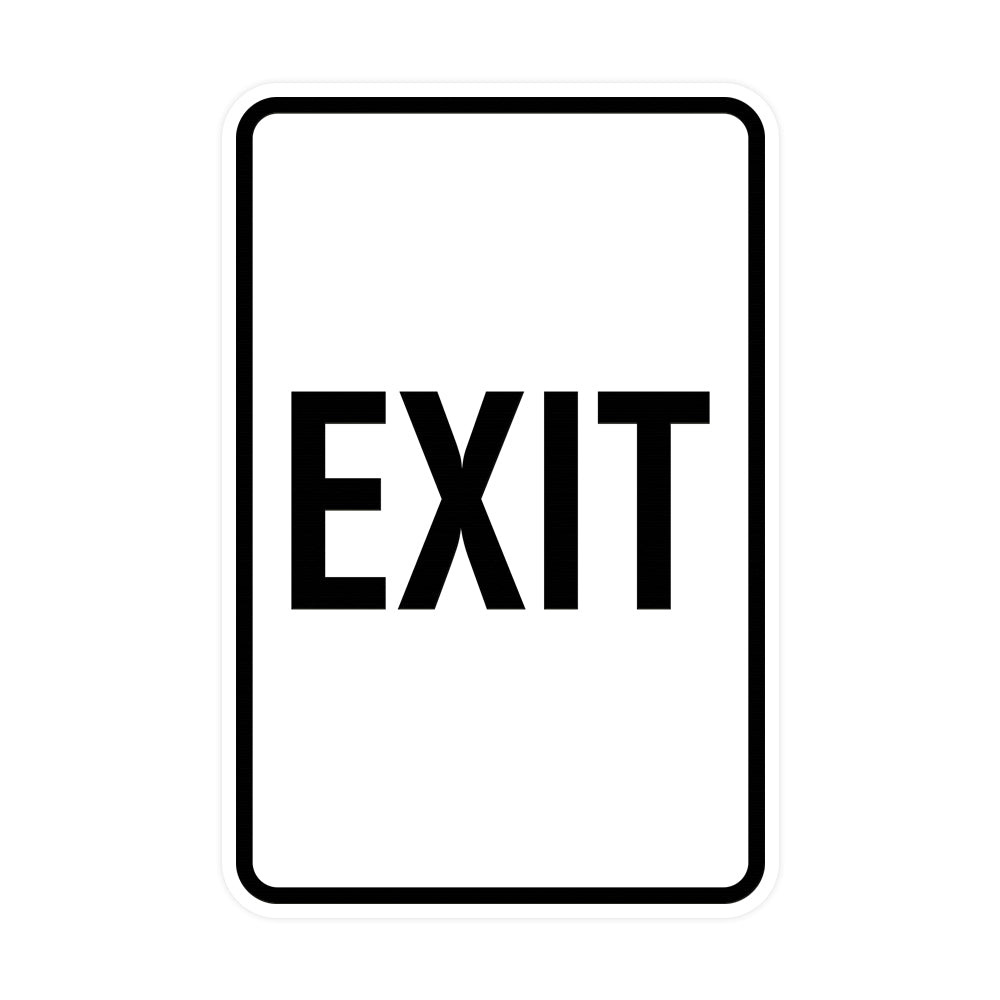Portrait Round Exit Sign – Pacific Sign and Stamp