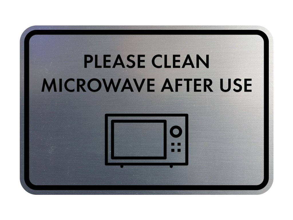 Classic Framed Please Clean Microwave After Use Wall or Door Sign ...