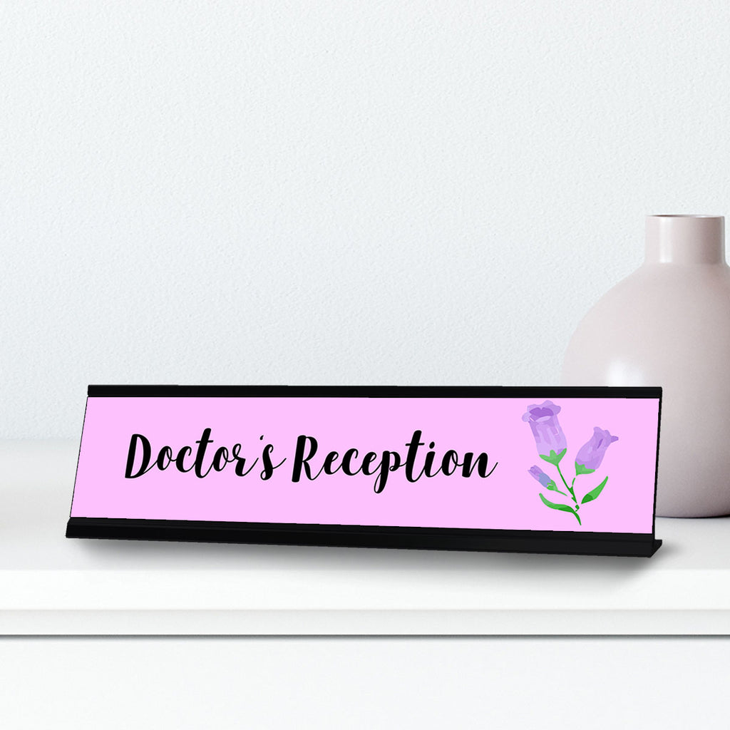 Doctor's Reception Desk Sign 2 x 8 – Pacific Sign and Stamp