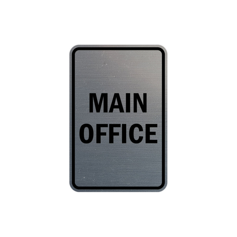 Portrait Round Main Office Sign – Pacific Sign and Stamp