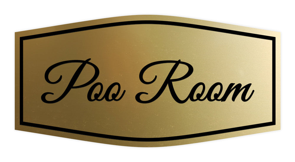 Signs ByLITA Fancy Poo Room Sign – Pacific Sign and Stamp