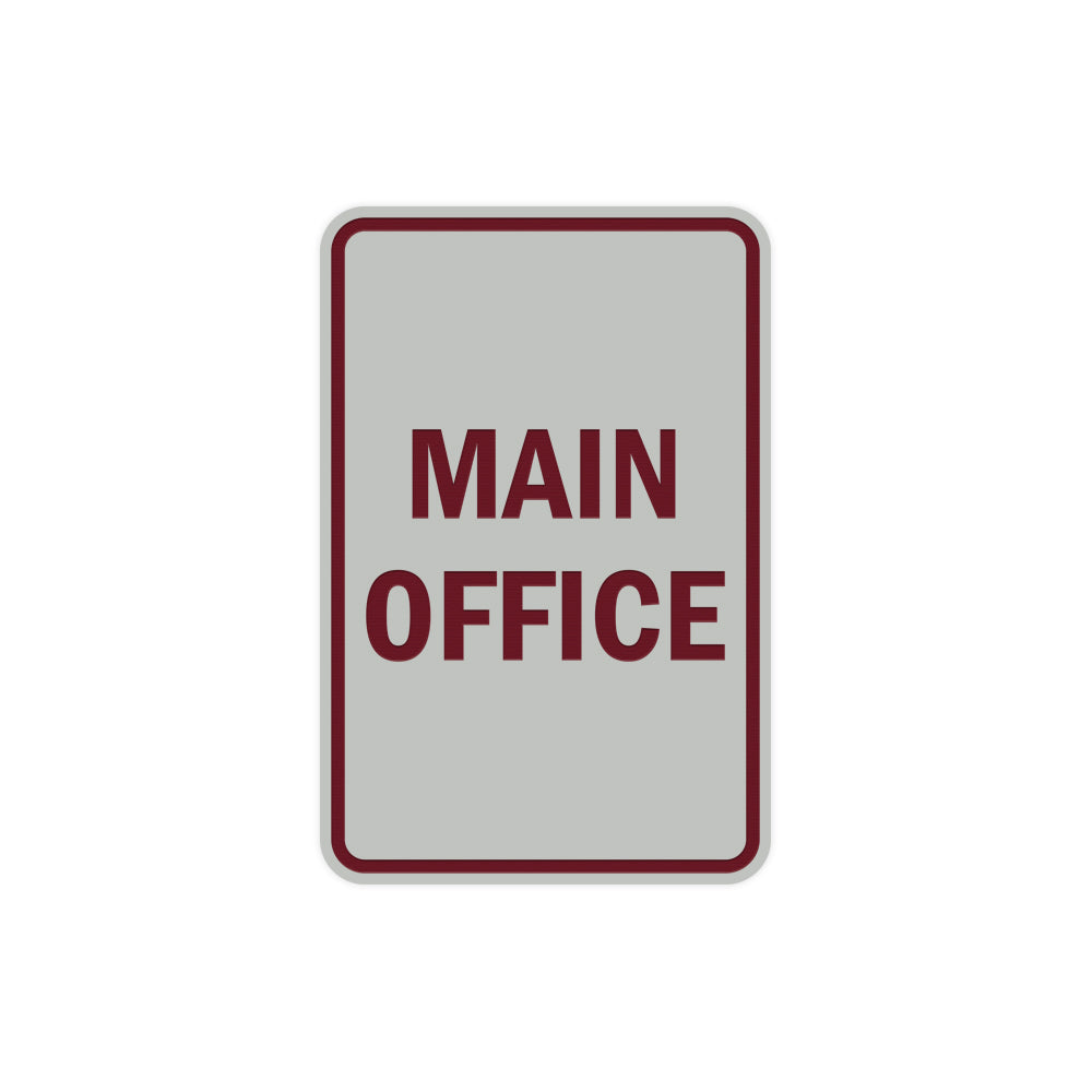 Portrait Round Main Office Sign – Pacific Sign and Stamp