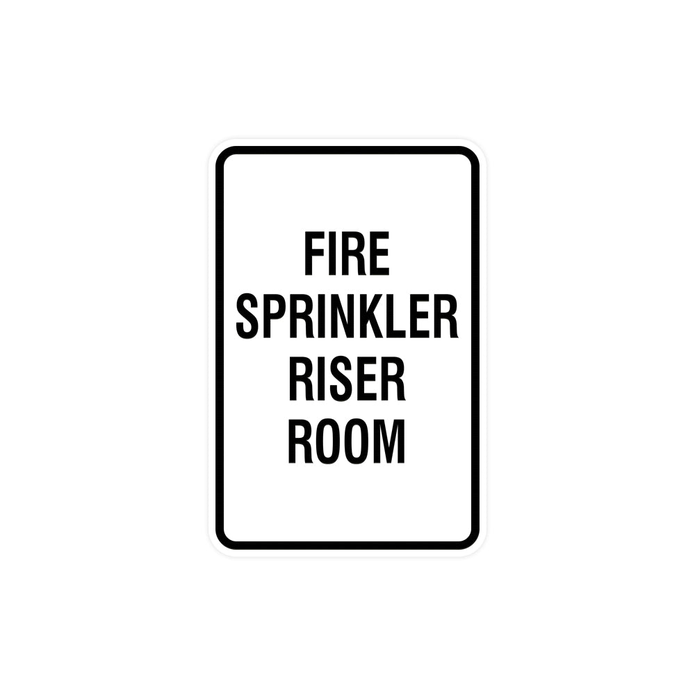 Portrait Round Fire Sprinkler Riser Room Sign – Pacific Sign and Stamp