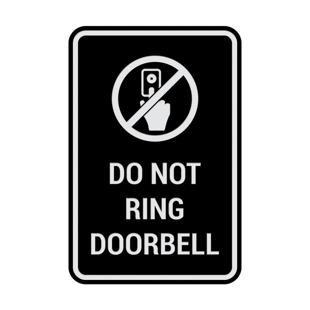 Portrait Round Do Not Ring Doorbell Sign – Pacific Sign and Stamp