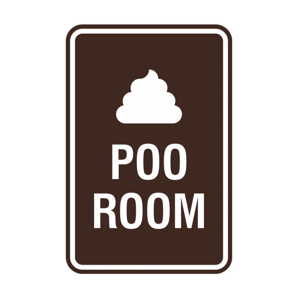 Portrait Round Poo Room Sign – Pacific Sign and Stamp