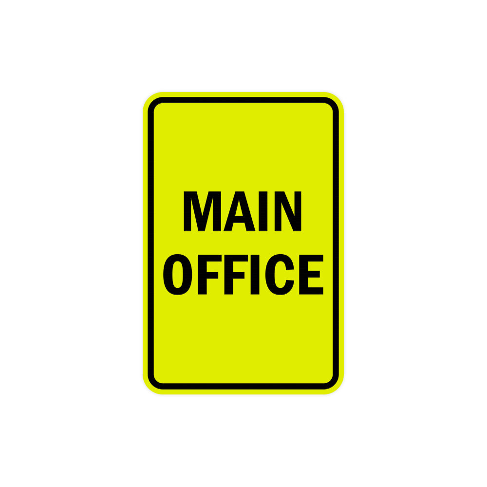 Portrait Round Main Office Sign – Pacific Sign and Stamp