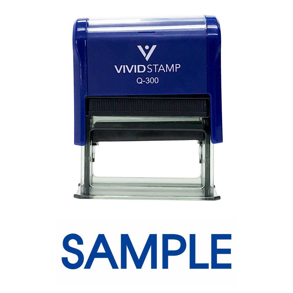 Sample Self Inking Rubber Stamp – Pacific Sign and Stamp