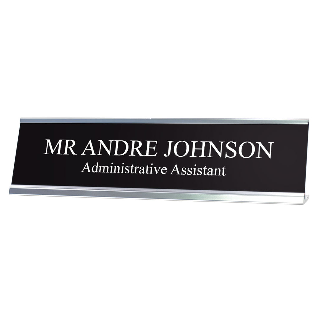 Standard Engraved Desk Sign – Pacific Sign and Stamp