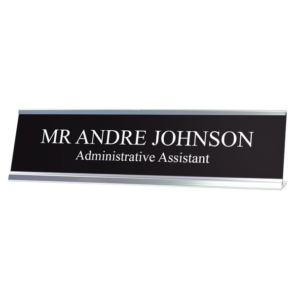 Standard Engraved Desk Sign – Pacific Sign and Stamp