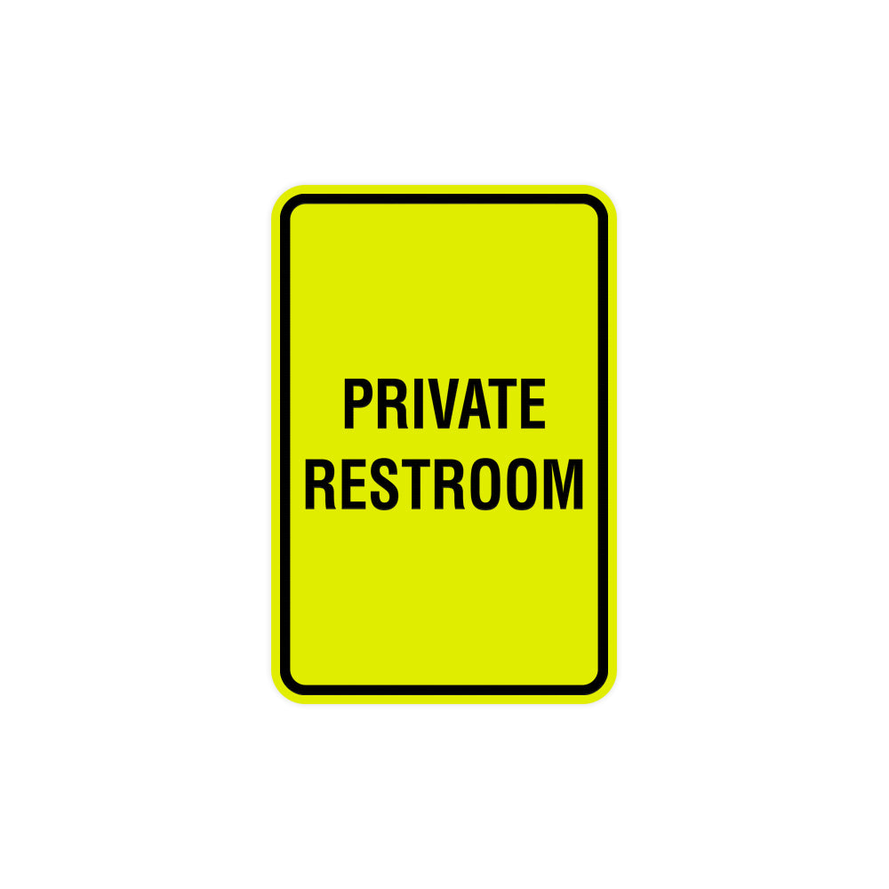 Portrait Round Private Restroom Sign – Pacific Sign and Stamp