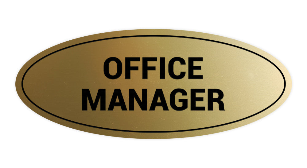 Signs ByLITA Oval Office Manager Sign – Pacific Sign and Stamp