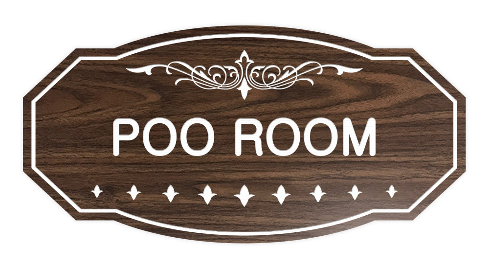 Victorian Poo Room Sign – Pacific Sign and Stamp
